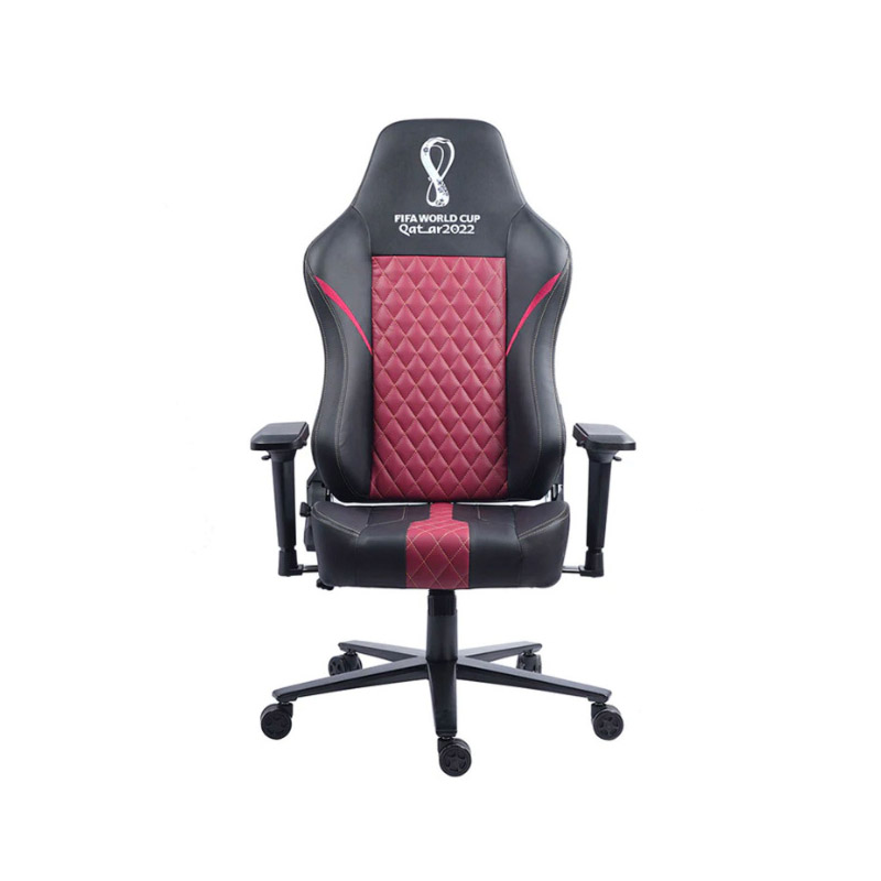 Silla Gamer Checkpoint Qatar 2022 FIFA DX-3000 LX1-DS1 Negro/Rojo