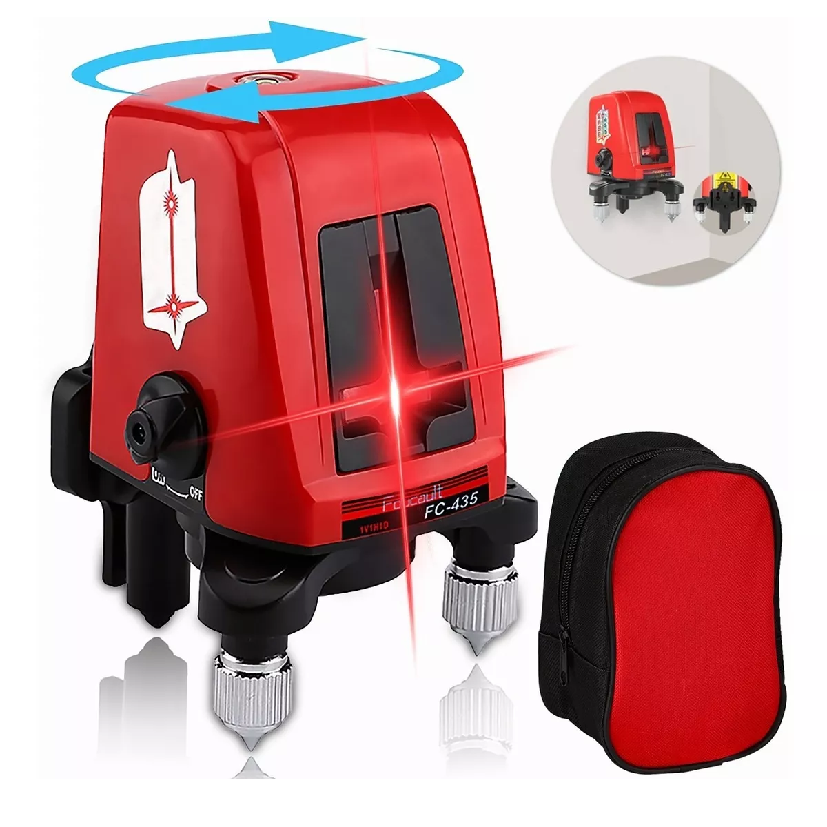 Nivel Láser Girar 360 Grados 2 Líneas Nivel 3 Autonivelante