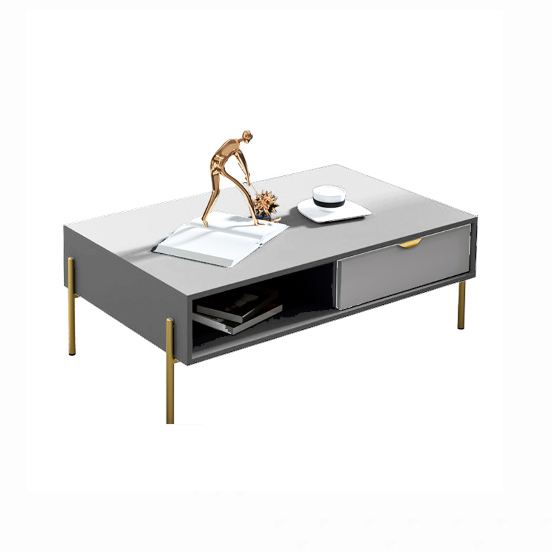 Mesa de centro minimalista gris mesa para TV 120 cm de largo - Mesa-pop/