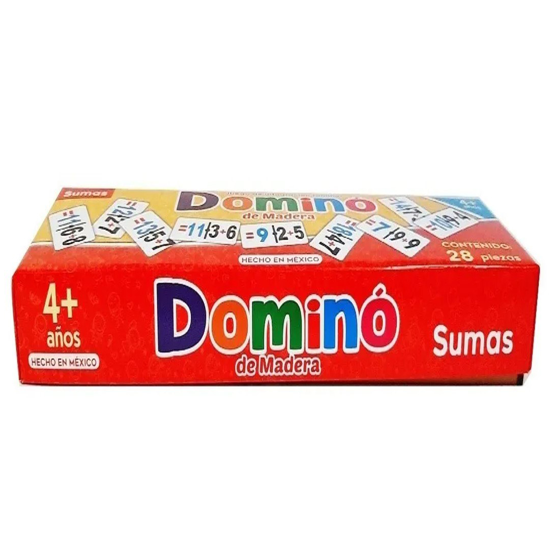 DOMINO DIDACTICO DE MADERA SUMA