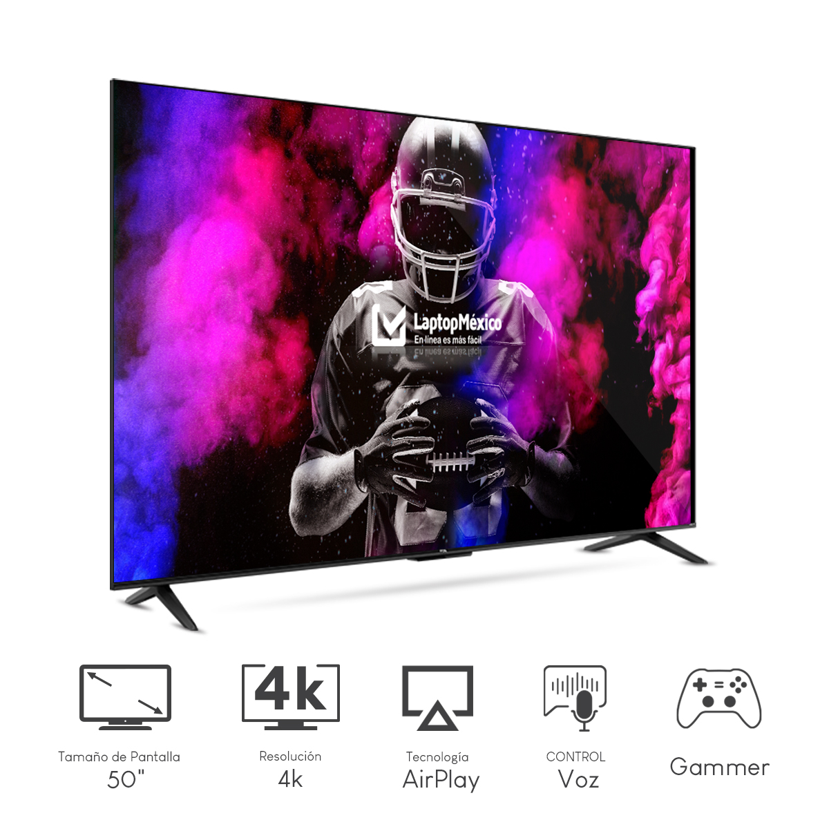 Pantalla TCL 50Pulg 4K UHD Smart TV Roku Plana 50S451