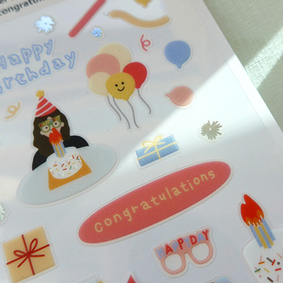 Stickers Feliz Cumpleaños