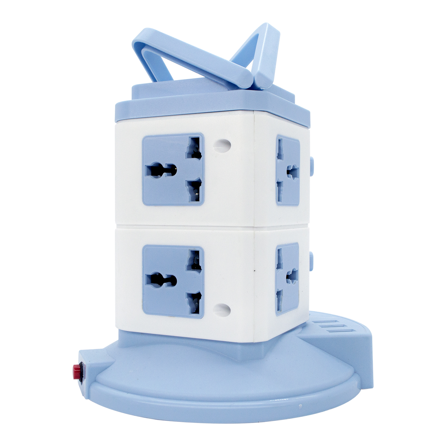 Torre Multicontacto Vertical 8 Conectores Y Entradas Usb