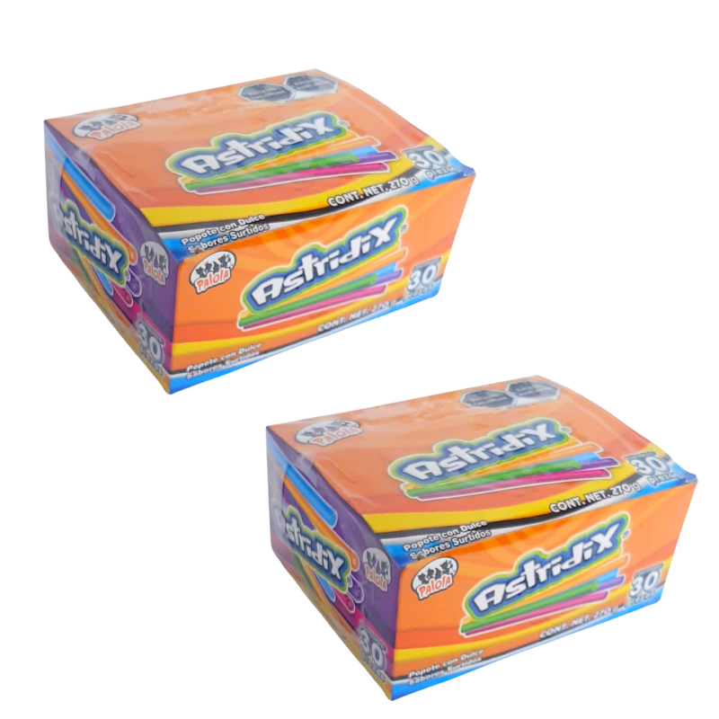 2 Pack - Popote Acidix Astridix 30 Piezas