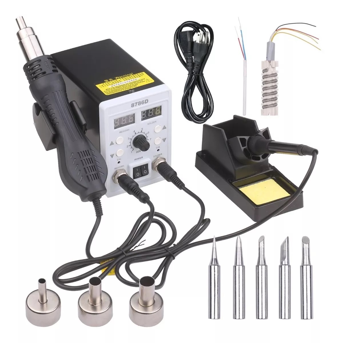 Estación De Soldadura Digital 2 En 1 Cautines Para Soldar