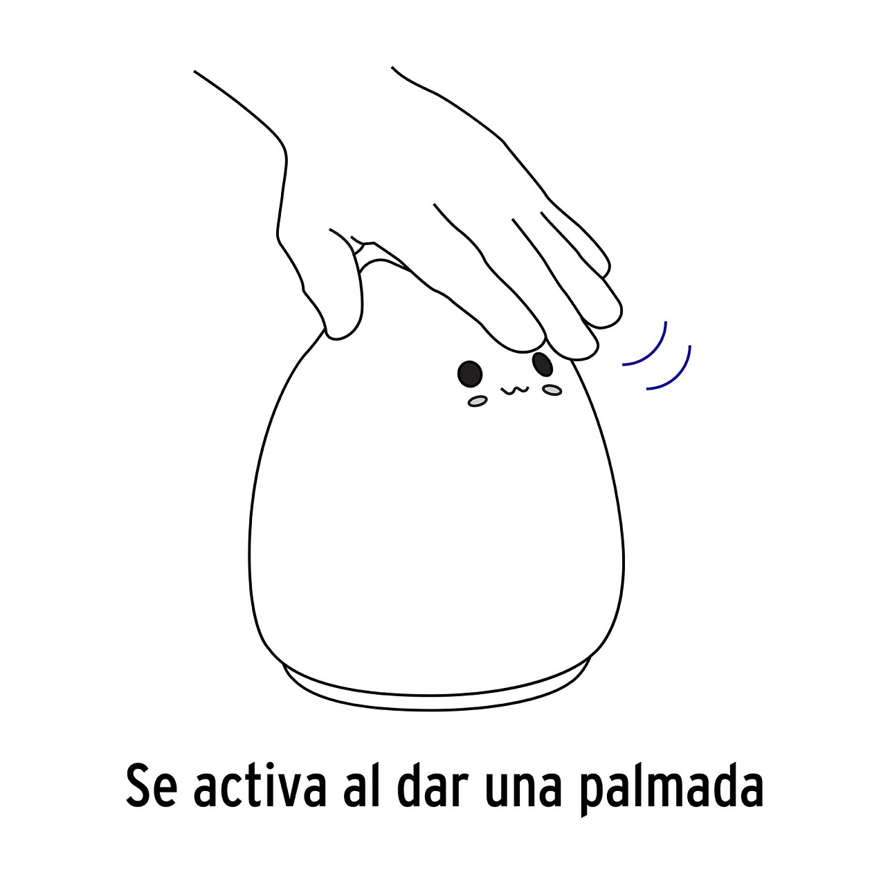 Luz de noche de LED lampara gato multicolor 7 colores Volteck Juguete Kids