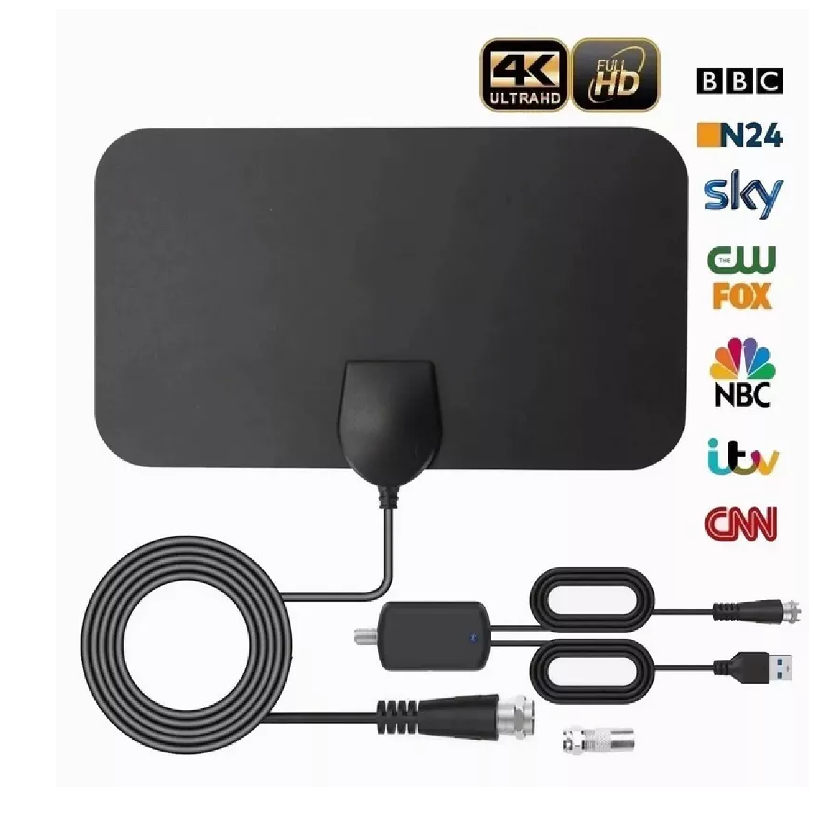 Antena De Tv Digital Hd Para Interiores Antena Hdtv 4k 1080p