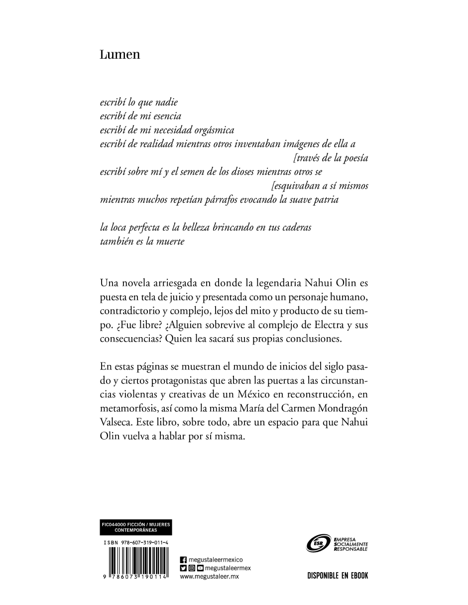 Nahui Olin. La loca perfecta de Valeria Matos