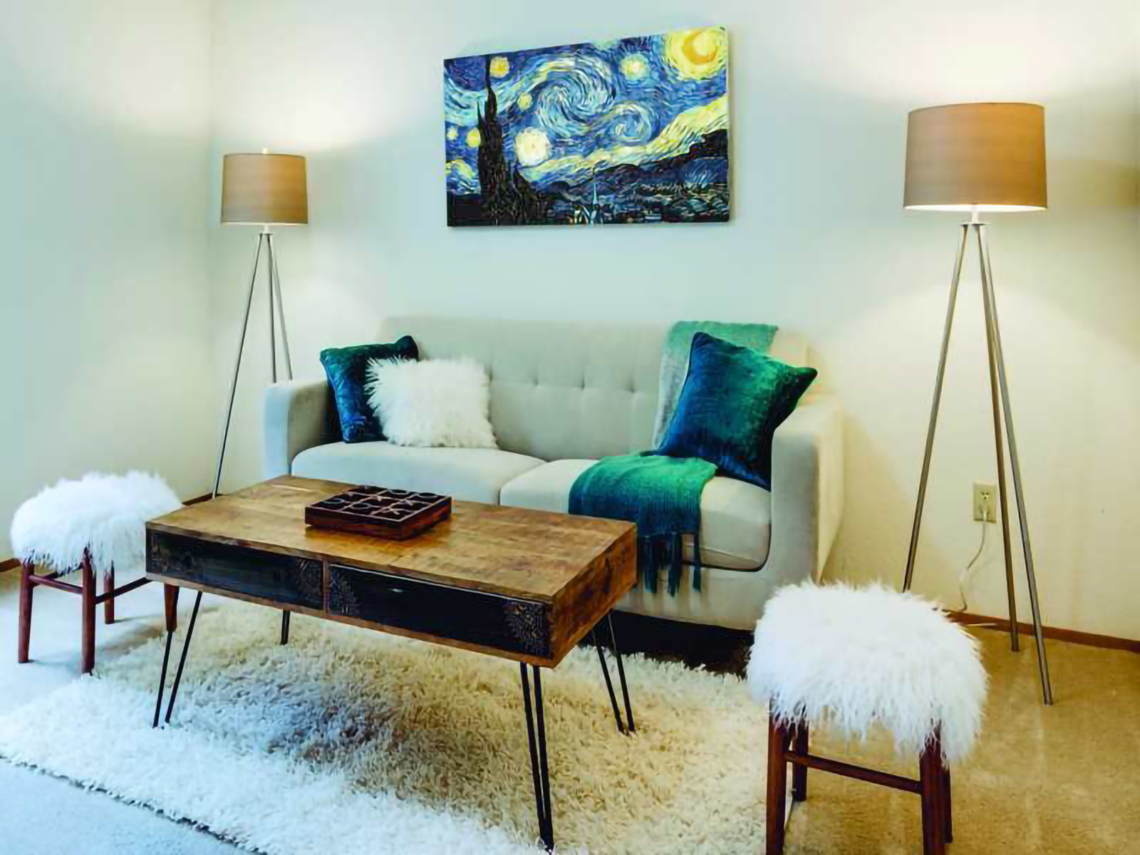 Cuadro Decorativo La Noche Estrellada de Vincent Van Gogh