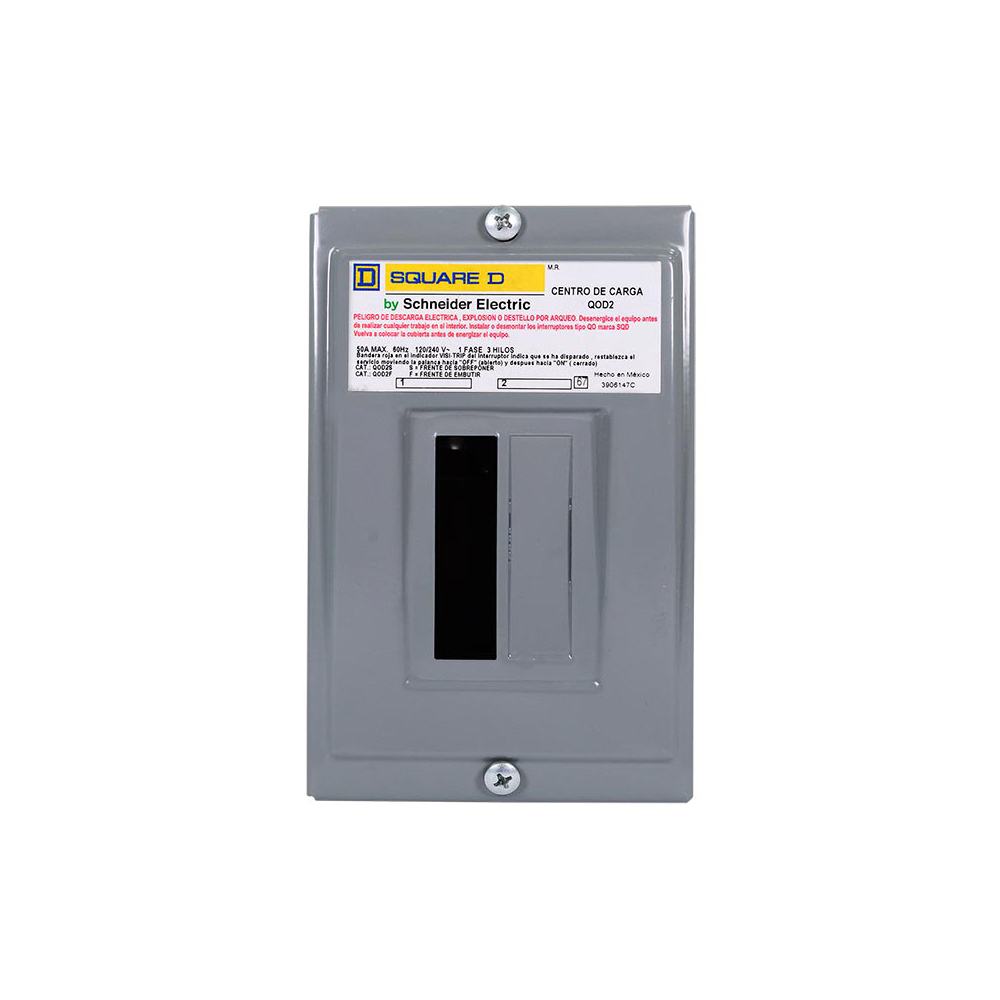 Centro de carga 2p 50a de sobreponer SQUARE D