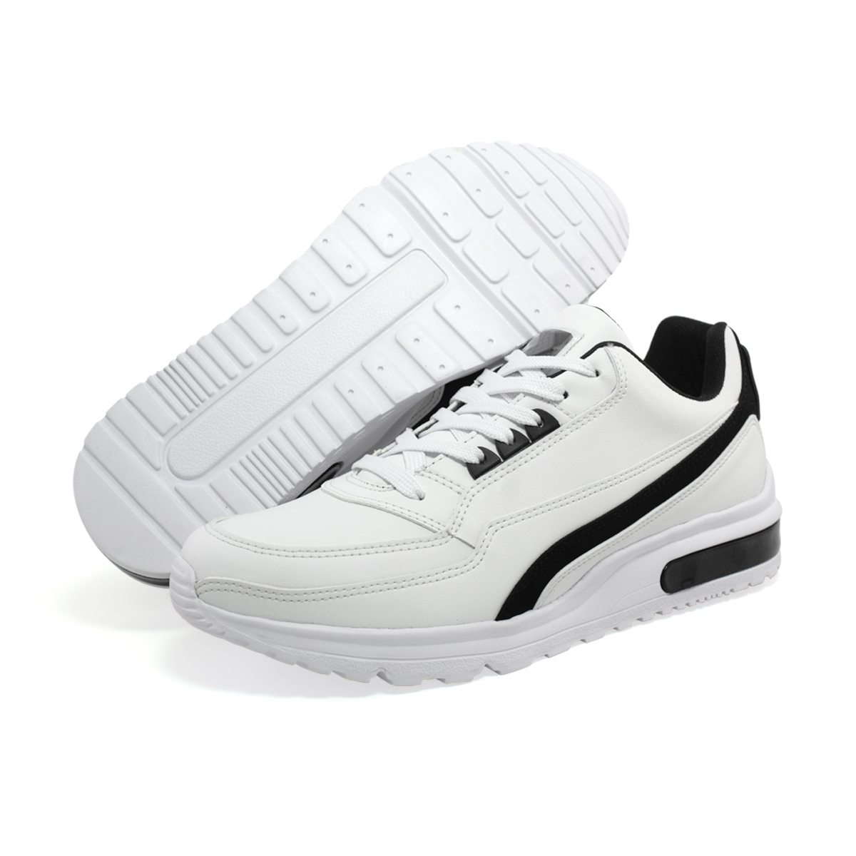 Tenis Newk Para Línea Senin Color Blanco Negro