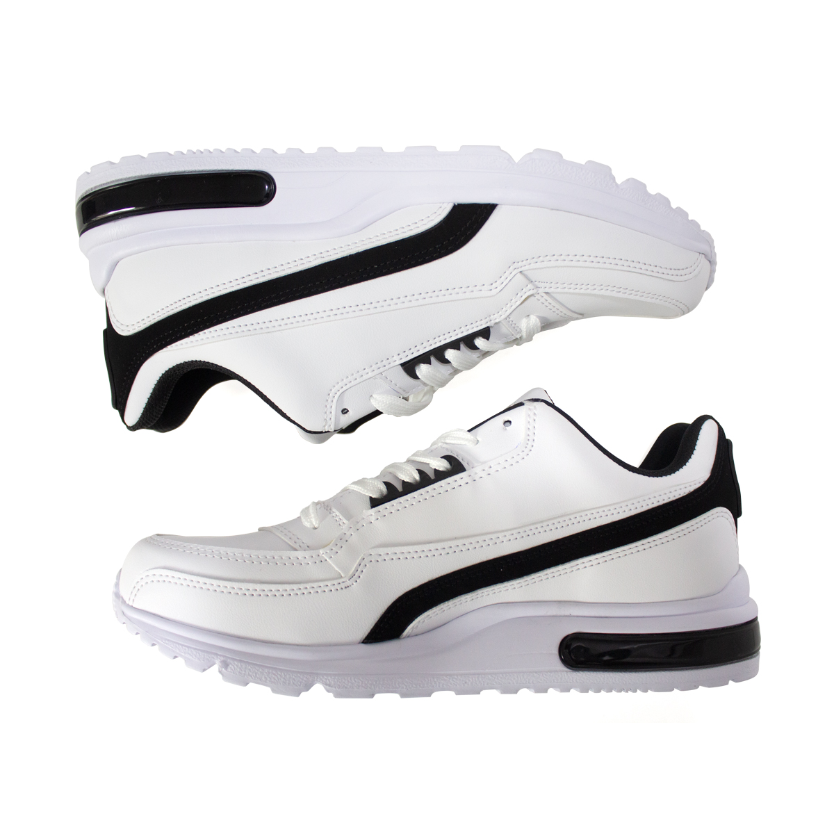 Tenis Newk Para Línea Senin Color Blanco Negro