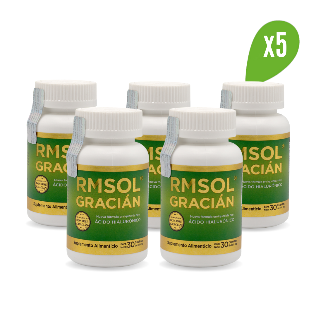 Kit De 5 Frascos De Rm Sol Gracian - 30 Tabs