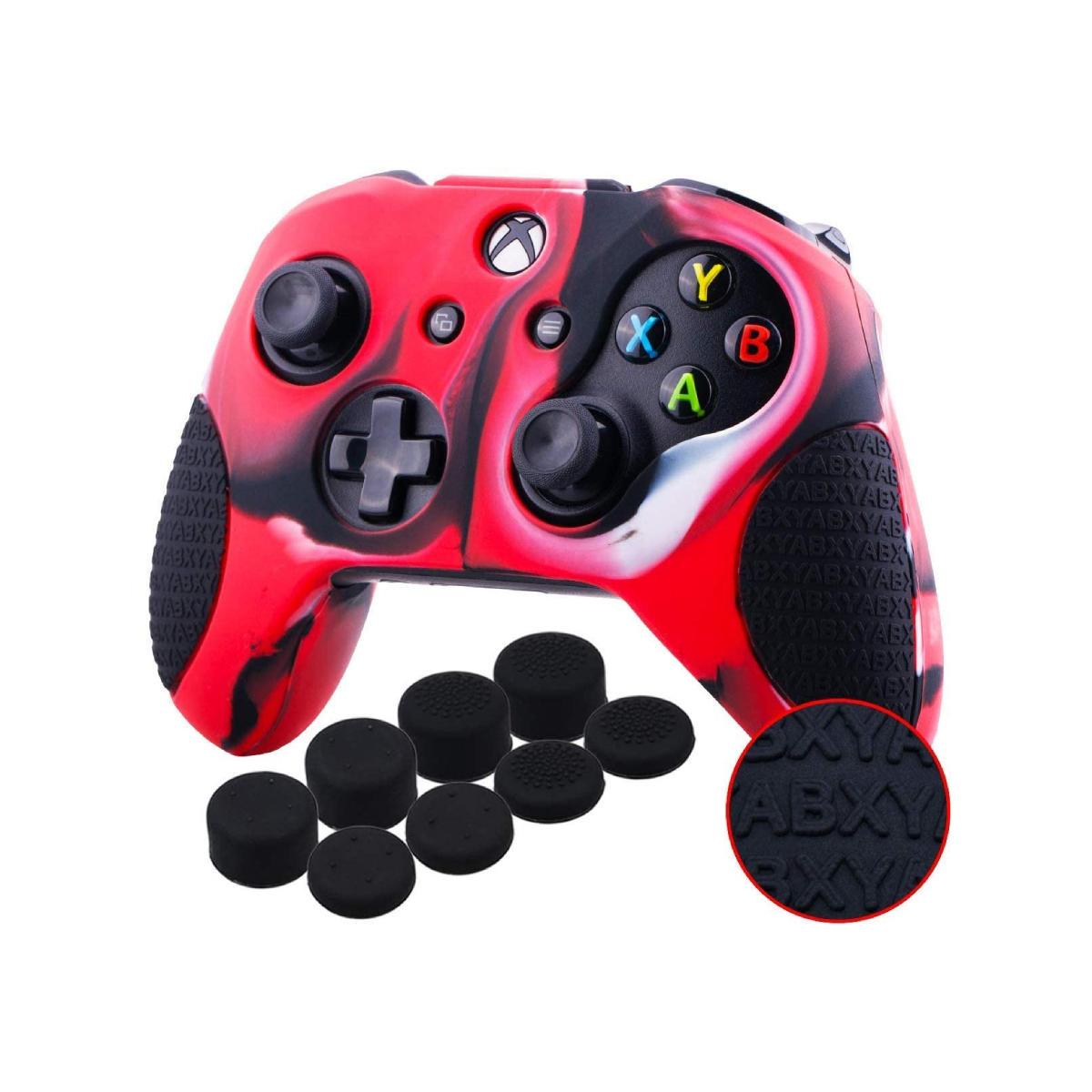 Funda Para Control de Xbox One S / X (Rojo Camuflaje)