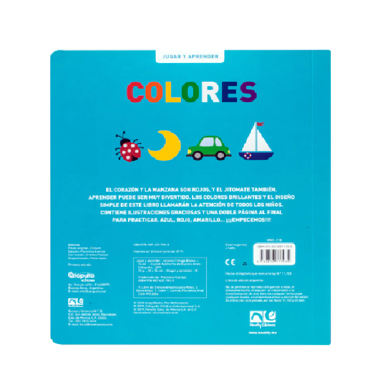 Libro Didáctico Preescolar Juega y Aprende Los colores