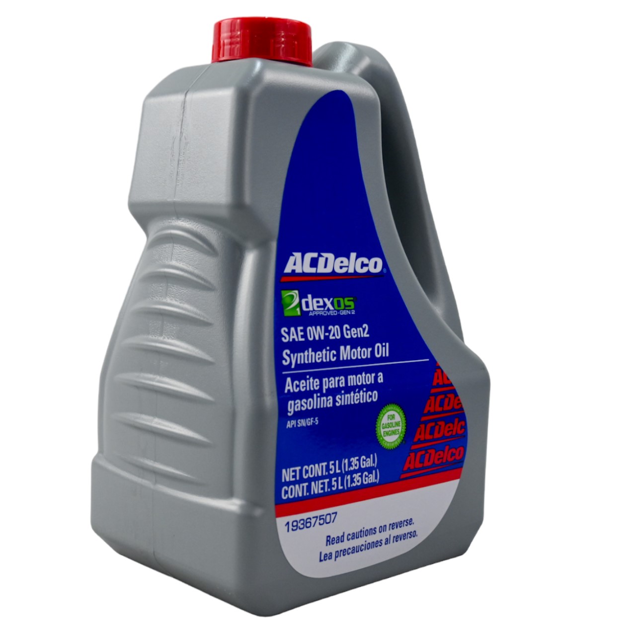Aceite para motor a gasolina multigrado Dexos 0w- Sintetico ACDelco original
