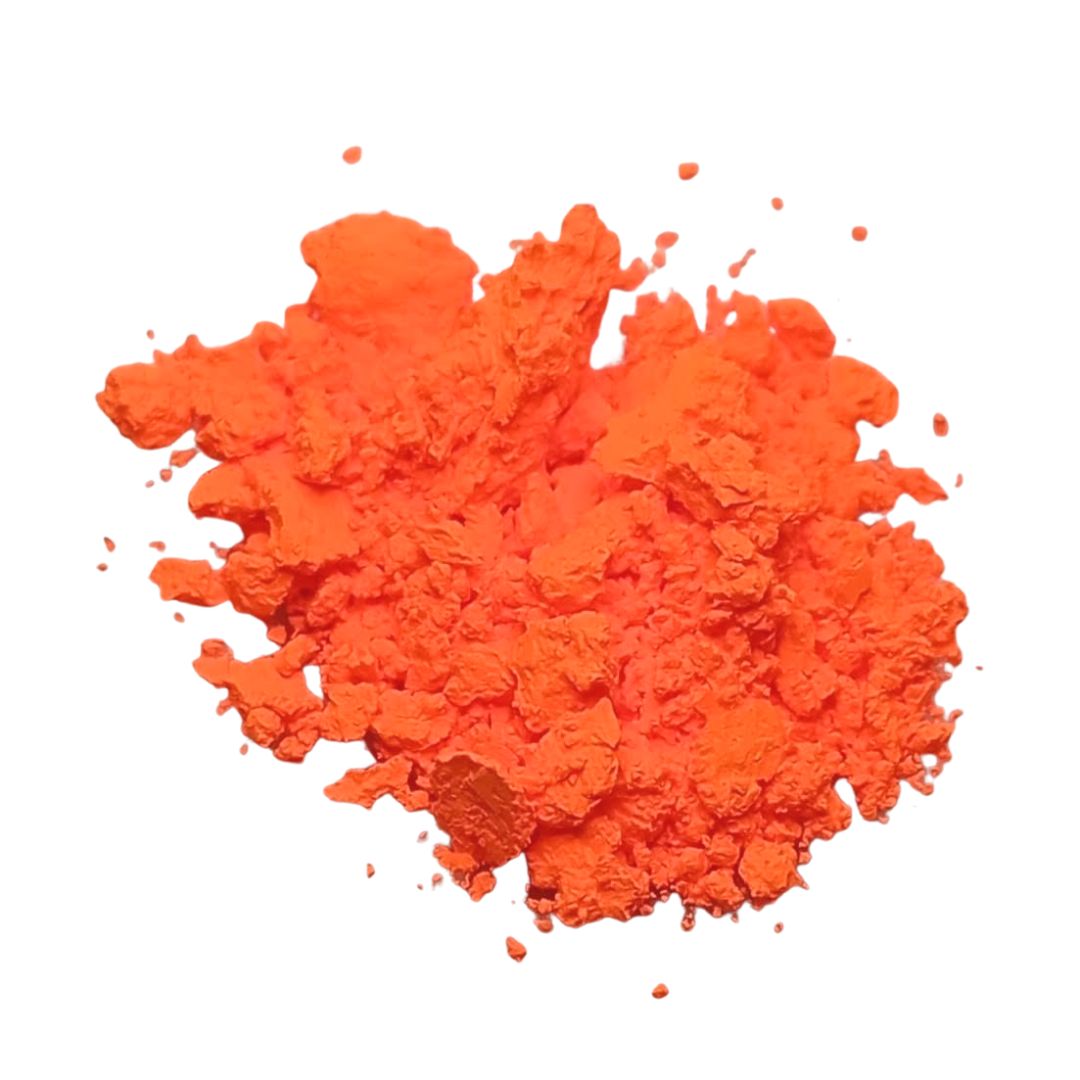 Colorante óxido para jabonería y cosmética naranja neón mate 25 gr