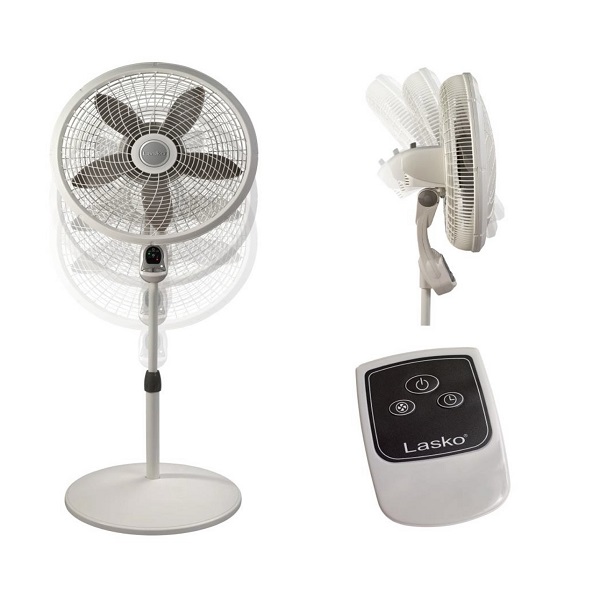 Ventilador de Pedestal Lasko Cyclone 3 Velocidades con Control Ventilador de Pedestal Lasko Cyclone 3 Velocidades con Control