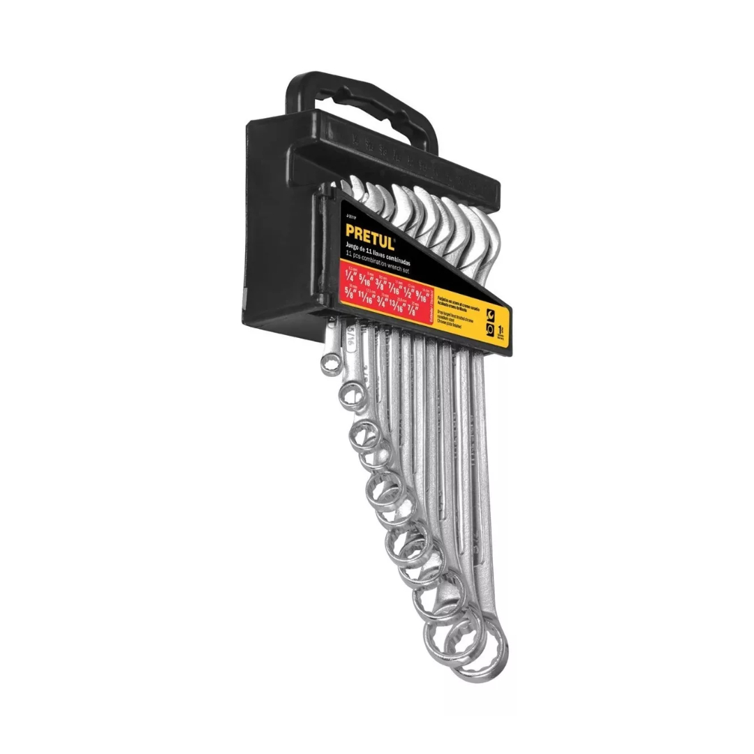 Juego De 11 Llaves Combinadas Españolas Standard