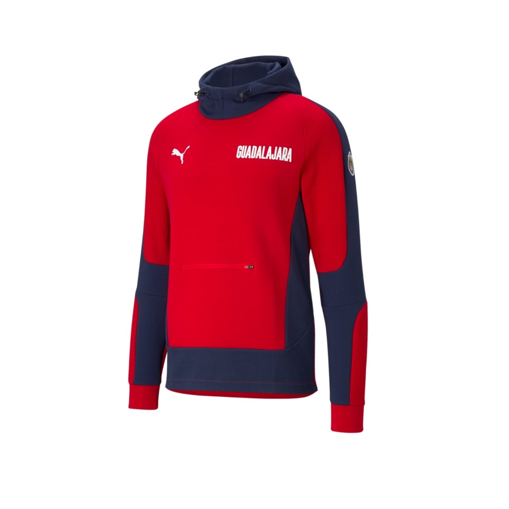 SUDADERA PUMA PEACOT ROJO/HOMBRE 758763 01