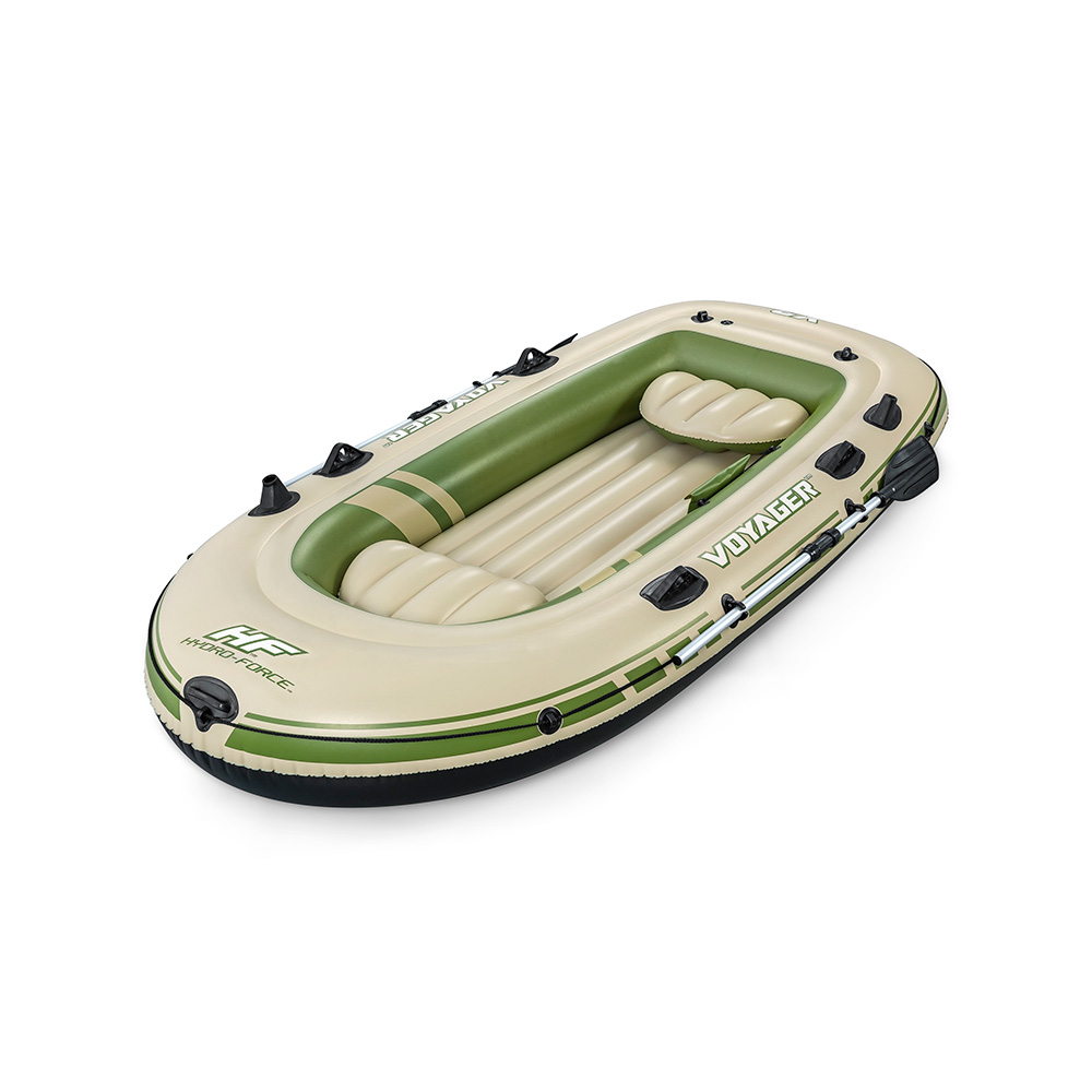 Bote Inflable Lancha Balsa Voyager X3 Con Remos 3 Personas
