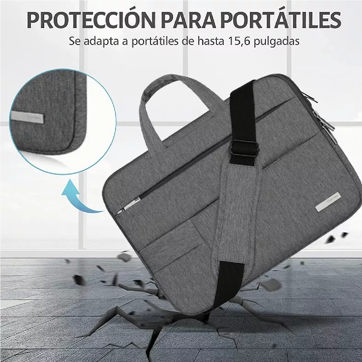 Bolsa Maletín Hombro Oblicuo Portátil Para Laptop De 15.6 Bolsa Maletín Hombro Oblicuo Portátil Para Laptop De 15.6
