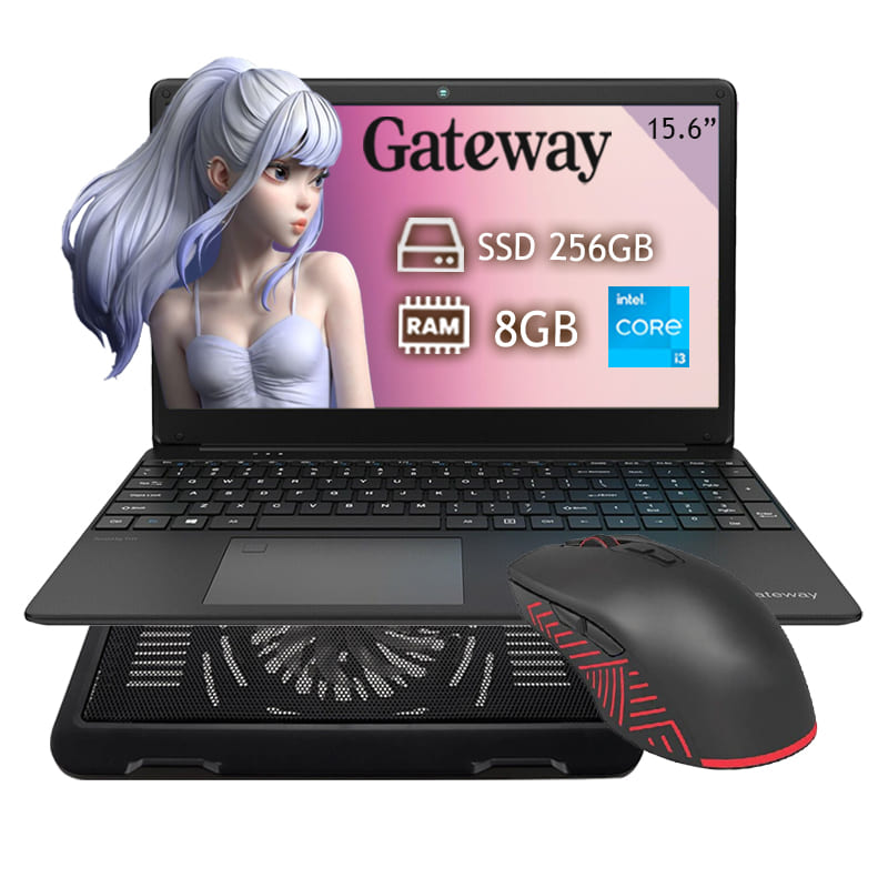 Laptop Gateway Ultra Slim 15.6 Core I3 11va Win10 8GB 256GB SSD - Negro ...