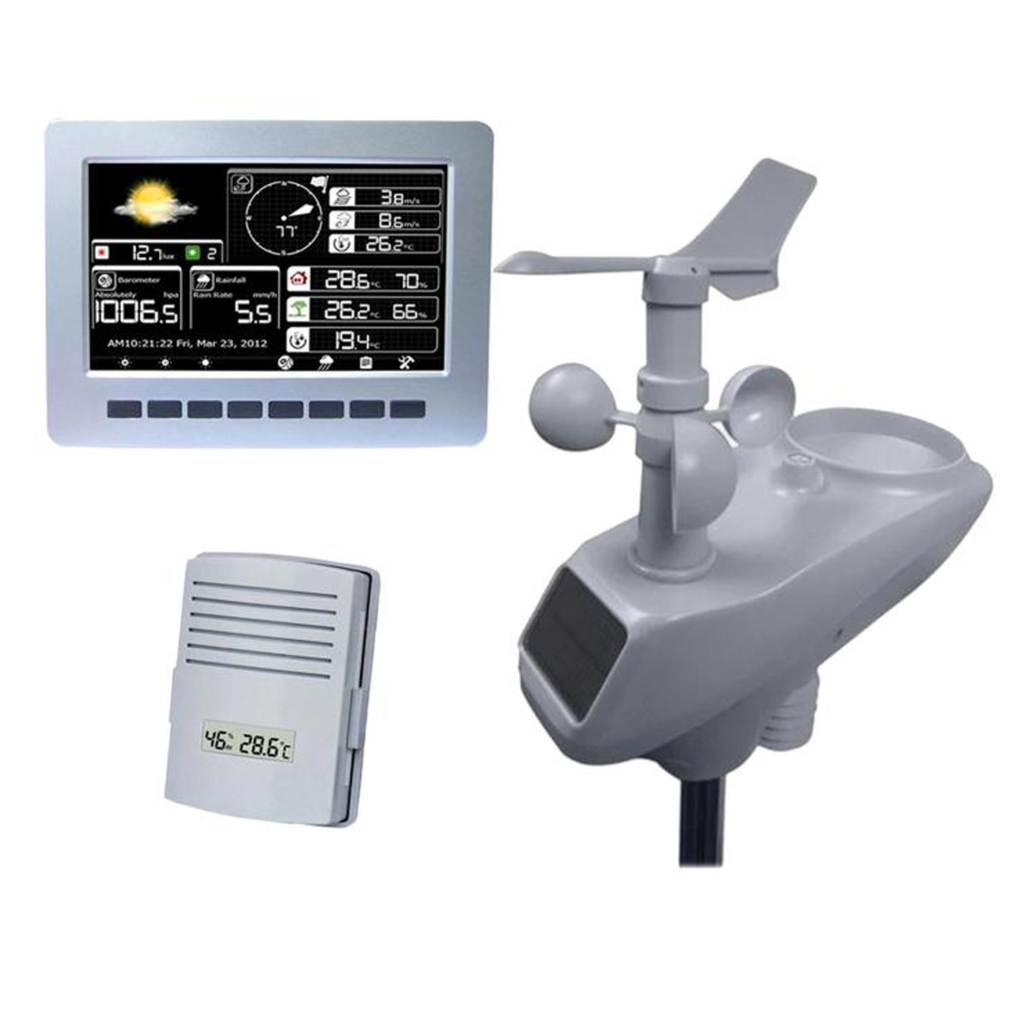 Estaciones Meteorológica Bajo Costo MXAWT-001-27 CF Temp, Int, -10 a ...