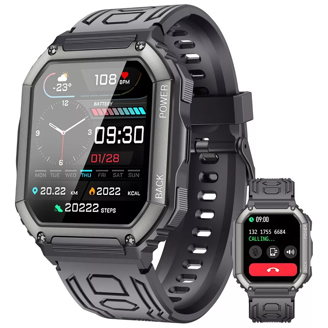 Reloj Llamada Inteligente Deporte Militar Tácti Impermeable