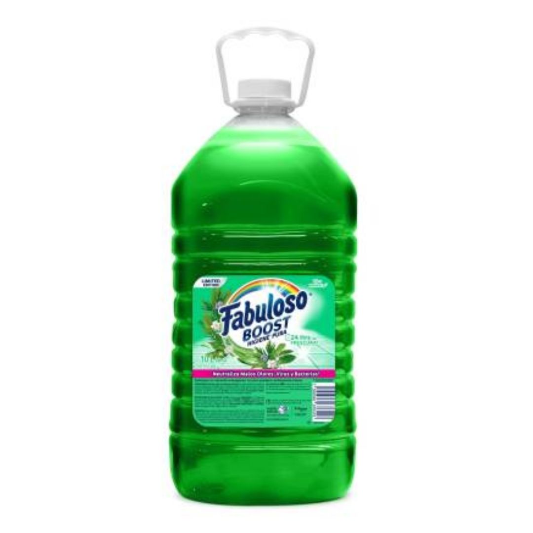 Limpiador Multiusos Fabuloso Boost Olor Te Y Romero 10 Litros