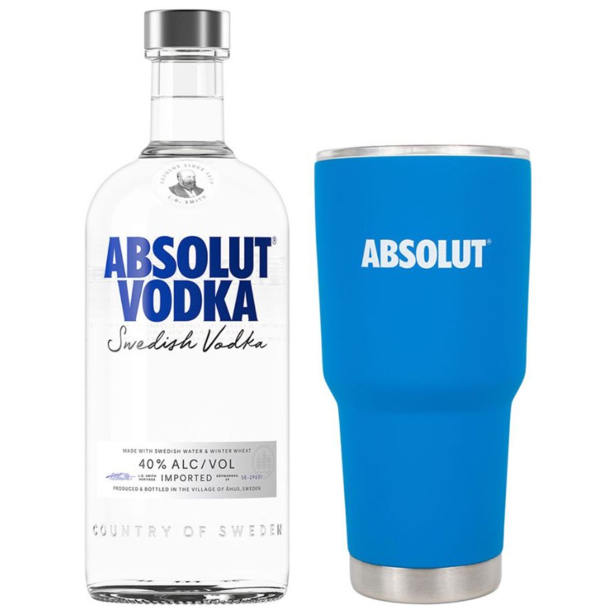 Vodka Absolut 750 mL + Vaso