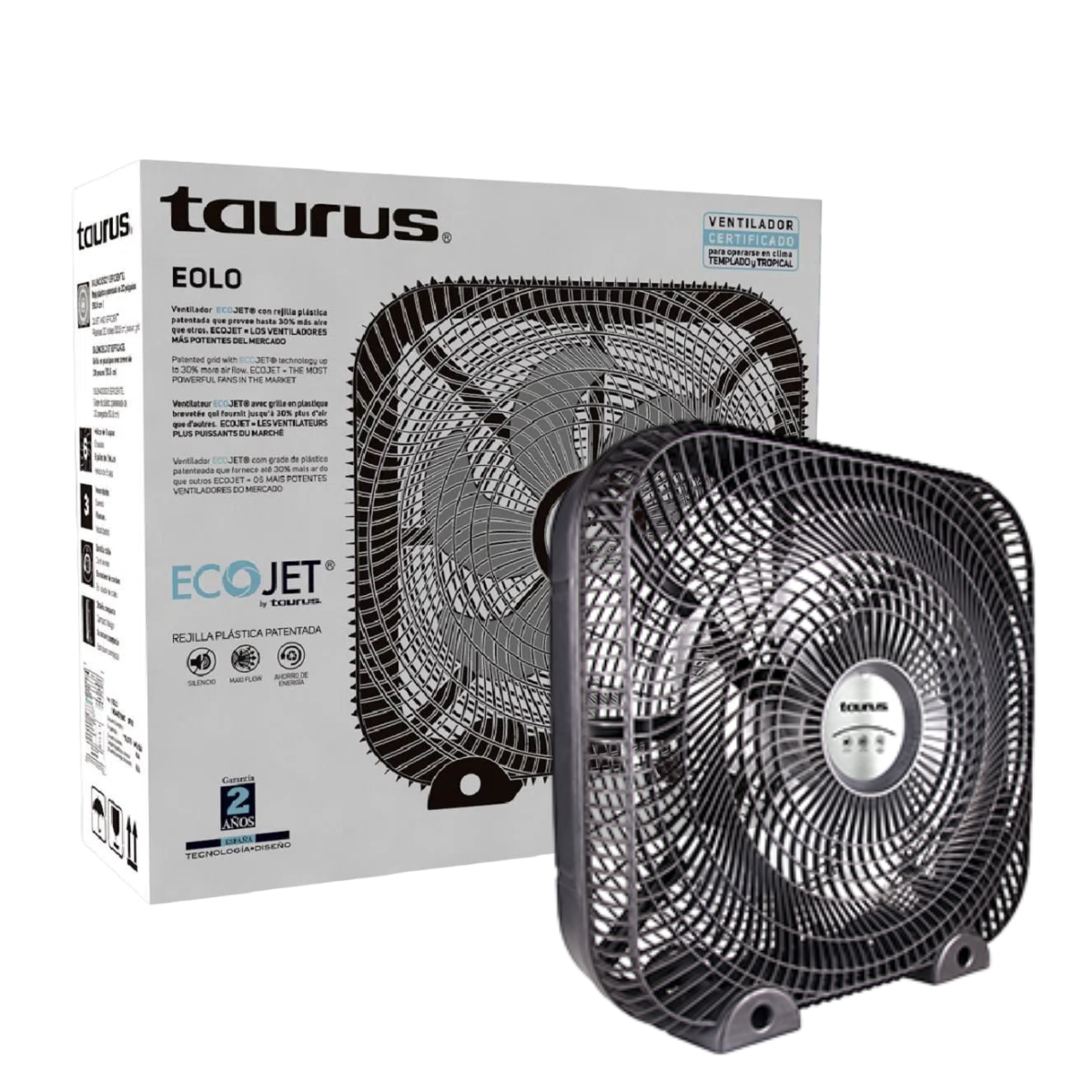 VENTILADOR TAURUS 20" CUADRADO