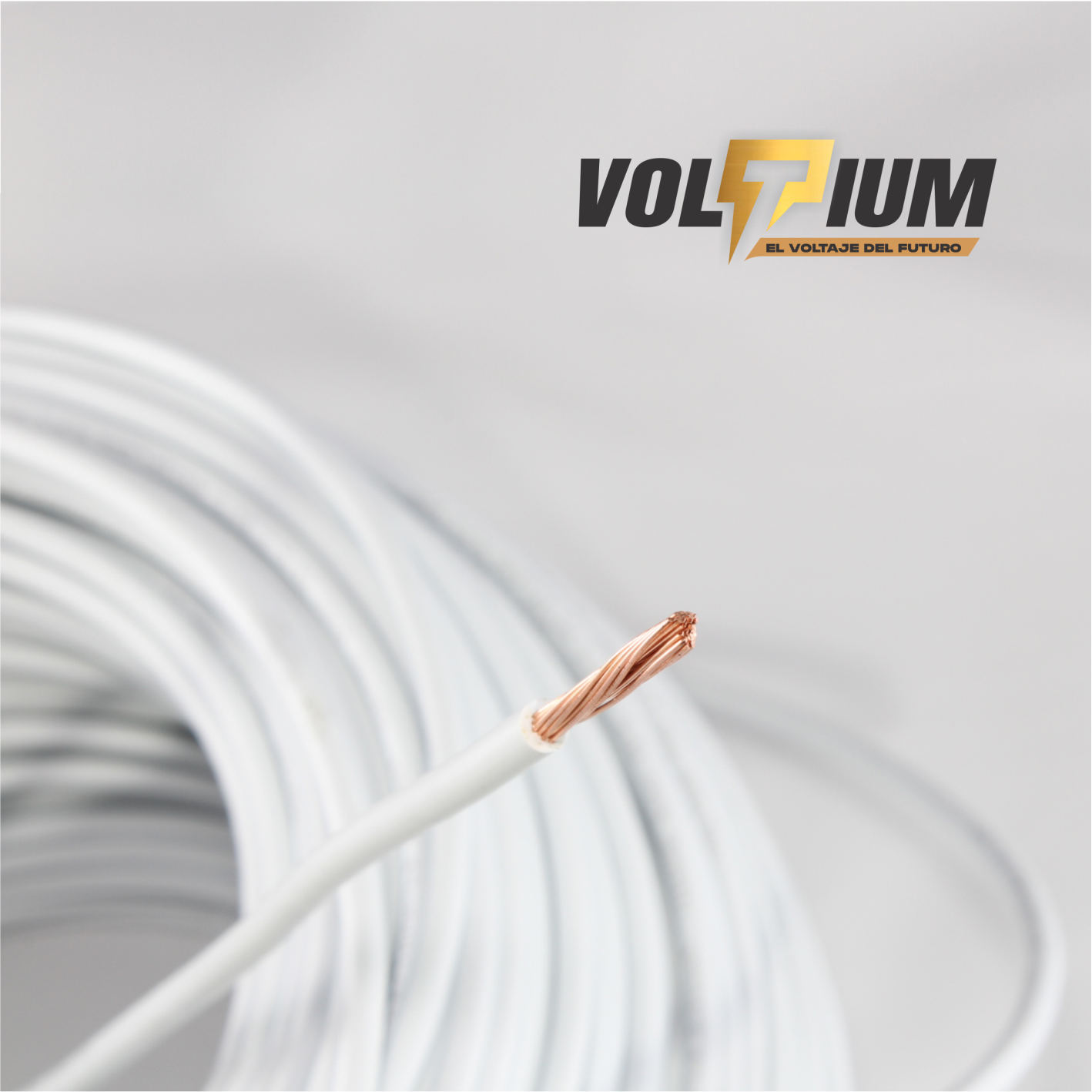 Cable Calibre 14 De Cobre Blanco Thw-ls / Thhw-ls 100 M Voltium