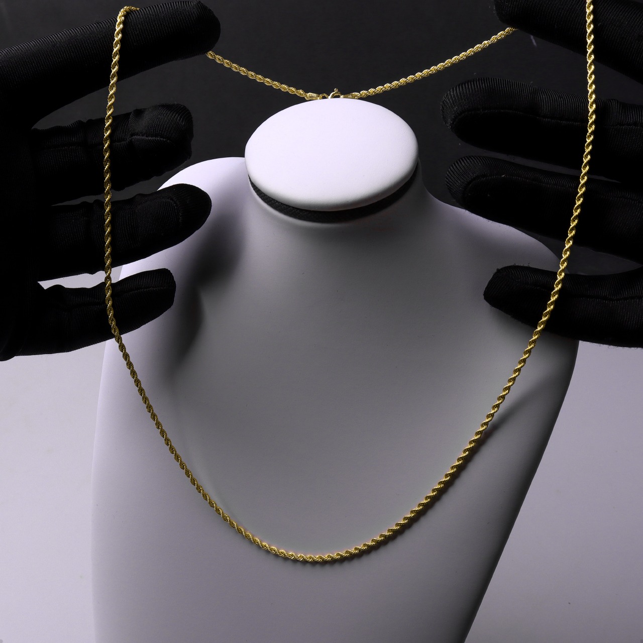 Cadena Torzal Italiano Oro 10k Torsal 55cm - 2.2mm Italy