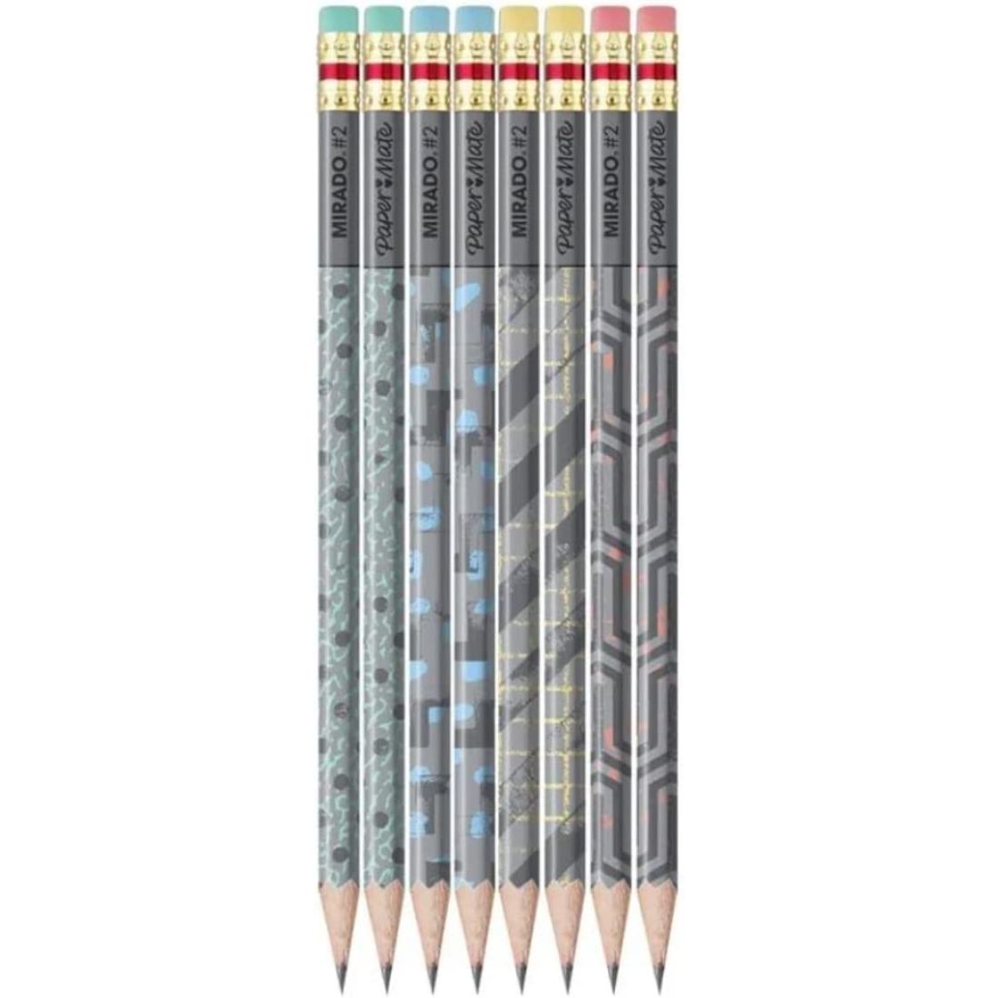 Lápices de Grafito Hexagonal Paper Mate 8 piezas Edición Vintage