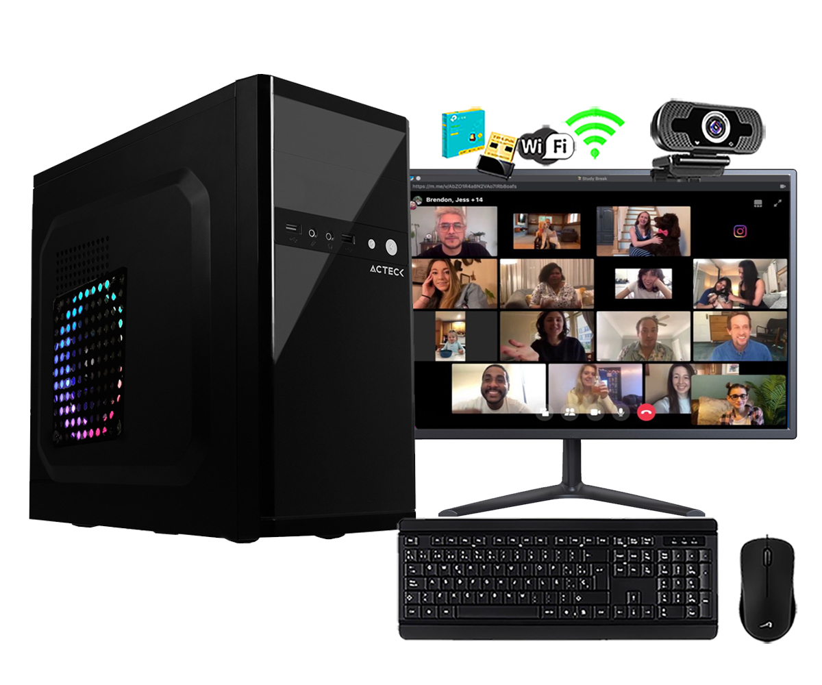 pc Computadora dual core usb Wifi, 8Gb ram, Web cam con microfono ...