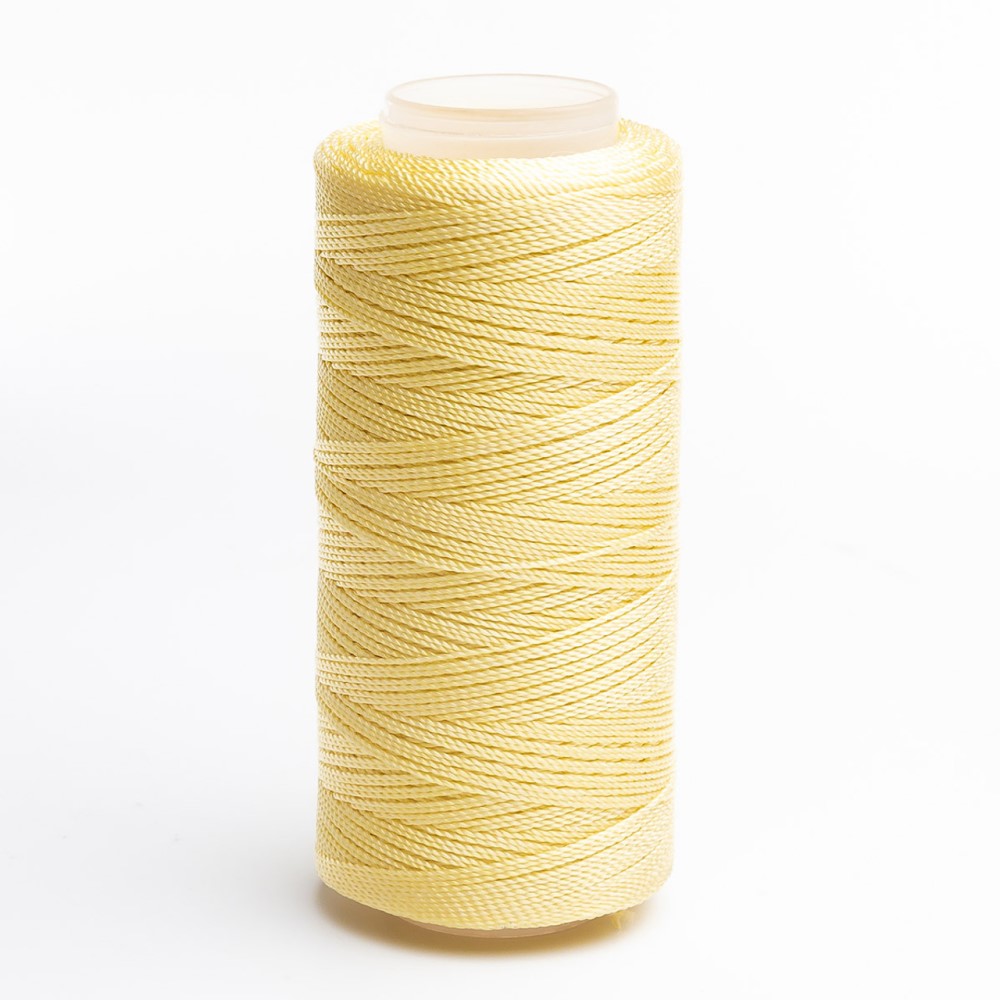 Caja 6 Pzs Hilo Crochet Nylon Amarillo rubio Selanusa