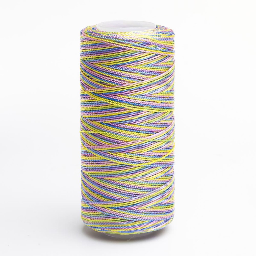 Caja 6 Pzs Hilo Crochet Nylon Amarillo/Morado Selanusa