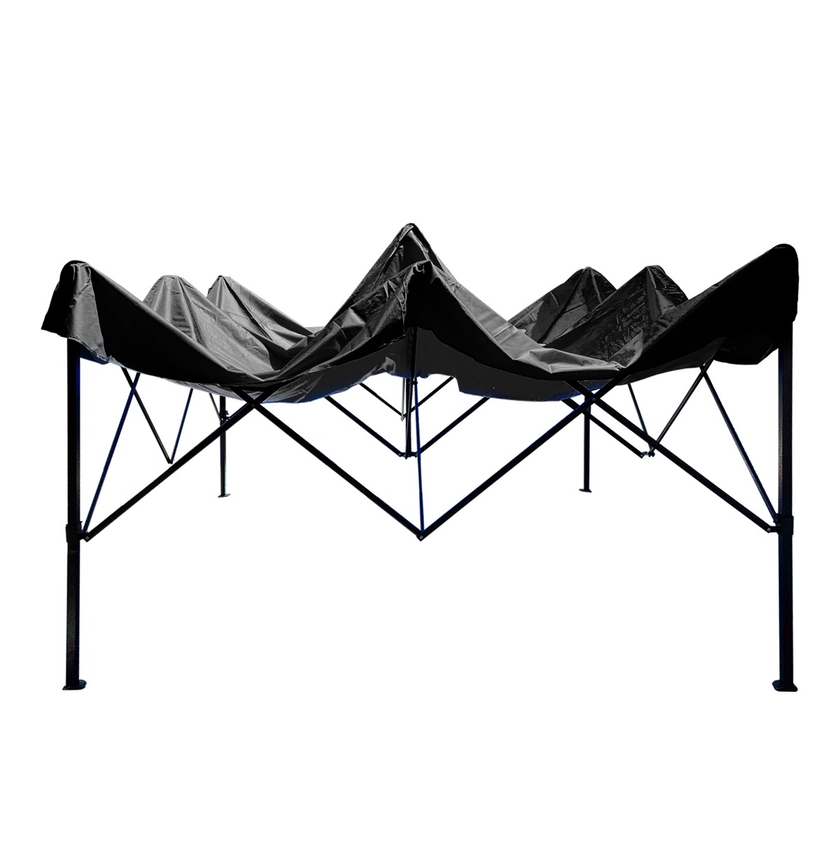 Carpa 3x3 Toldo Negro Reforzado Plegable Impermeable Jardin
