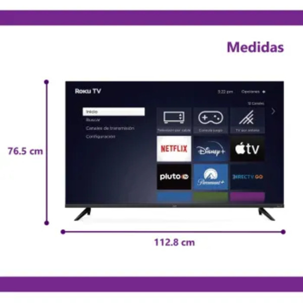 Pantalla Smart Tv Jvc Si55urf Roku Os 4k 55