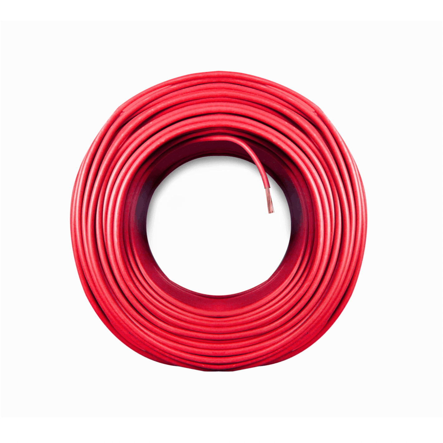 Cable eléctrico calibre 12 Cca Rojo Voltmex Rollo 100 m