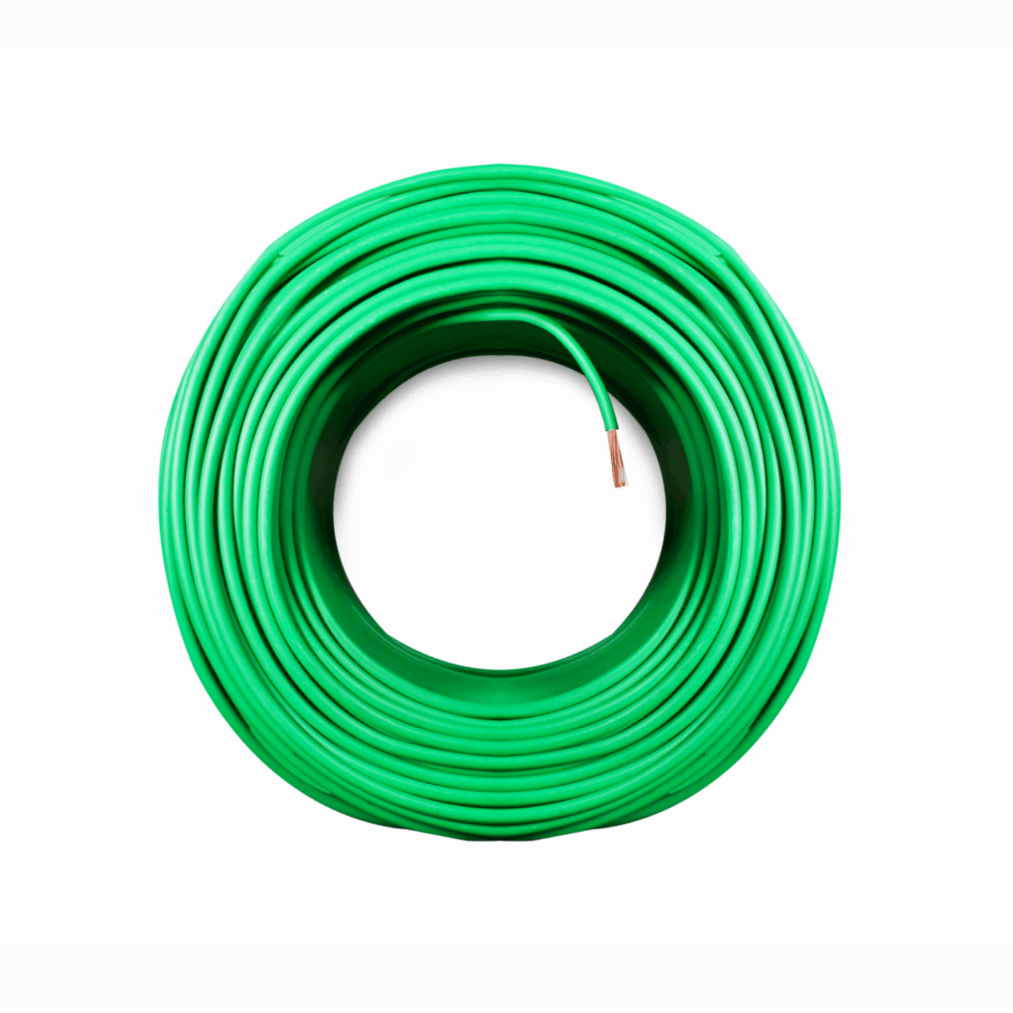 Cable eléctrico calibre 12 Cca Verde Voltmex Rollo 100 m