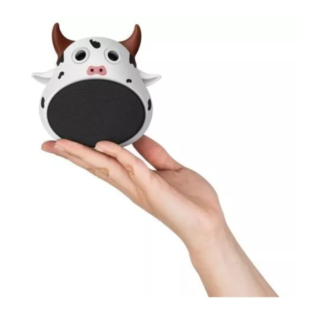 Mini Bocina Bluetooth* Forma De Vaca Con Manos Libres