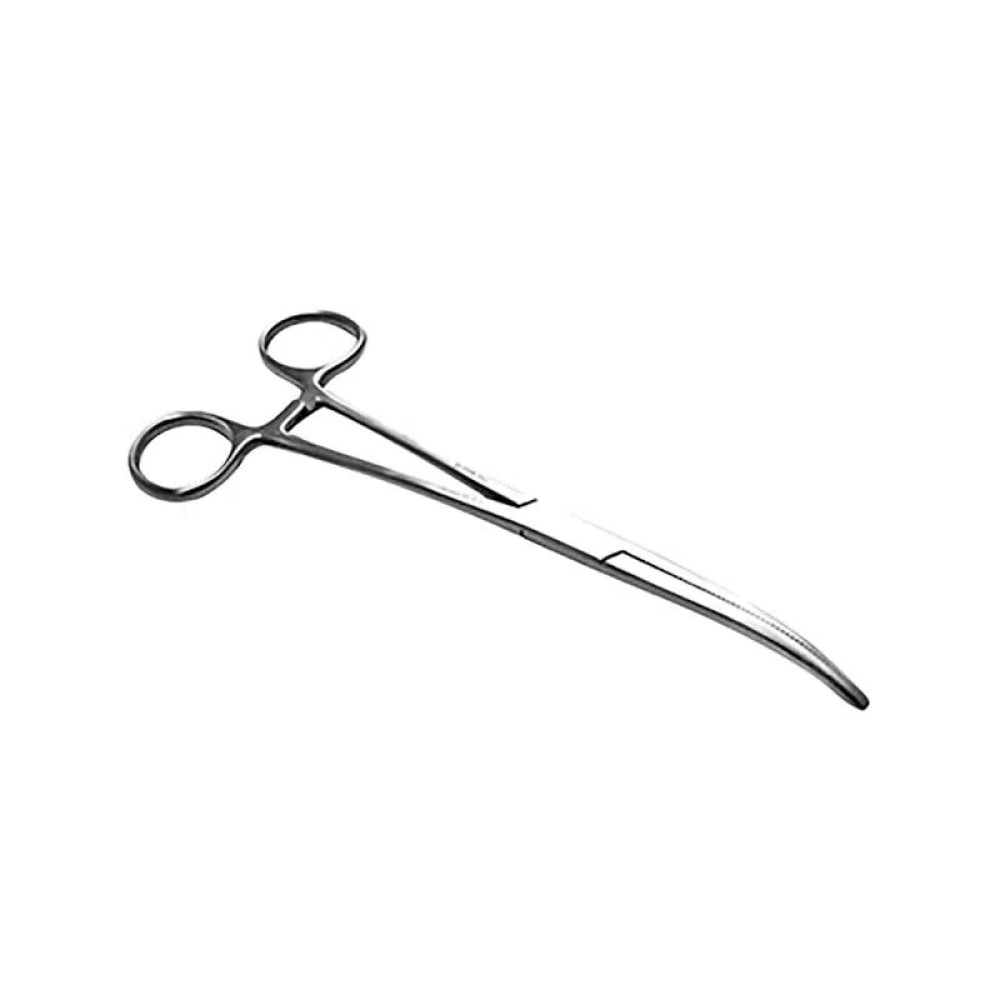 Pinza Rochester Pean Curva Plateado 18 cm Hergom Premium