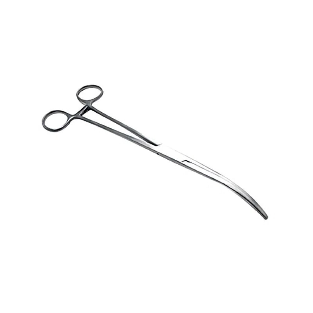 Pinza Rochester Pean Curva Plateado 25 cm Hergom Silvery