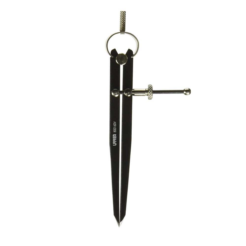 Compás Punta Divisor Negro Acero Ajuste Suave 6 Urrea