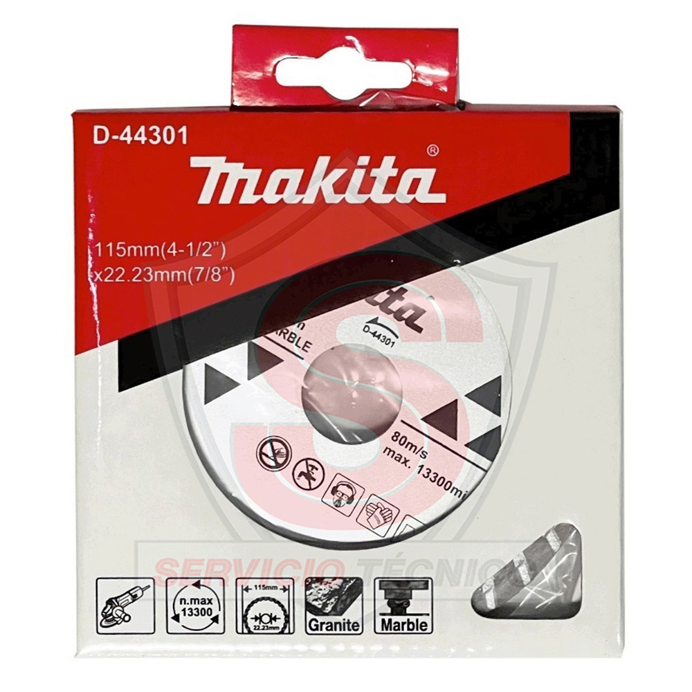 Disco Diamante Turbo 4-1/2 Concreto Granito D-44301 Makita