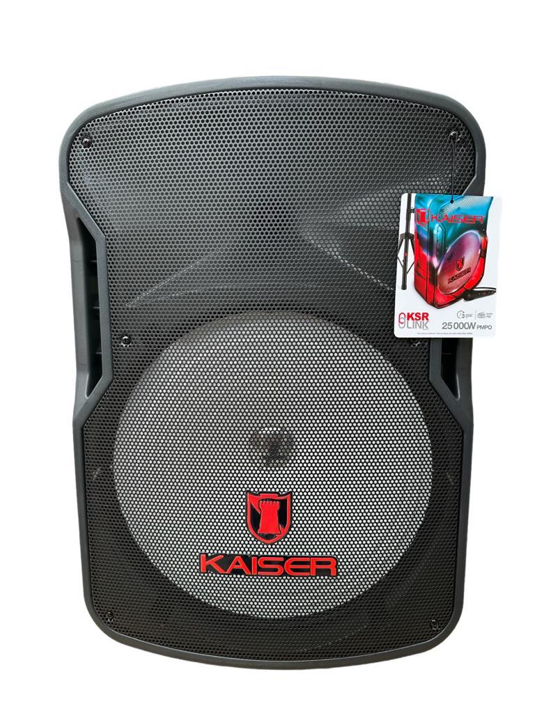 Bafle Recargable Kaiser MSA-7530MX De 15 Pulgadas - Negro