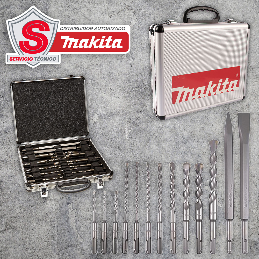 Maletín Brocas Y Cinceles Sds-plus D-31734 Makita 13pzs