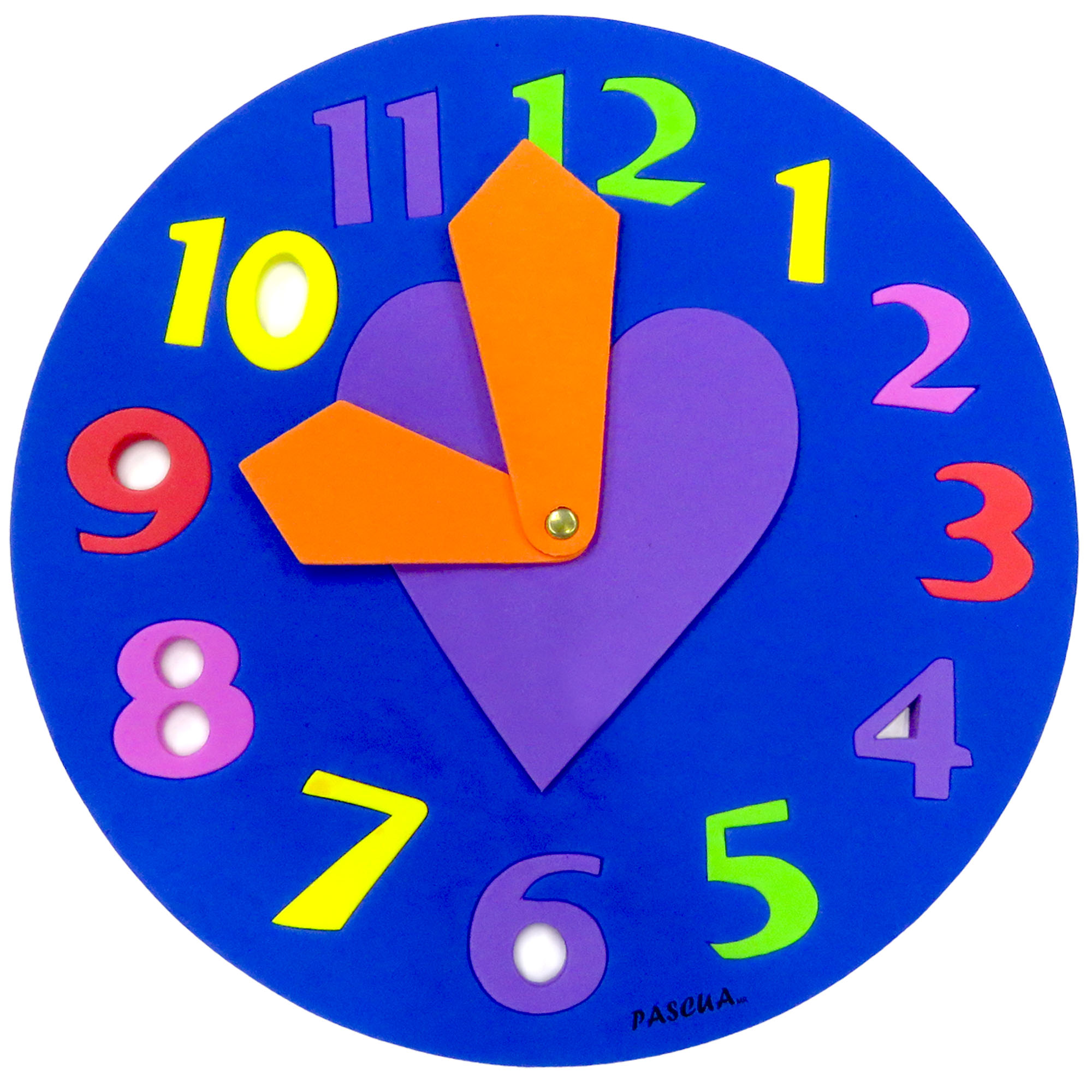 Tabla didactica de Foamy Reloj para niños infantiles buen regalo juego ...